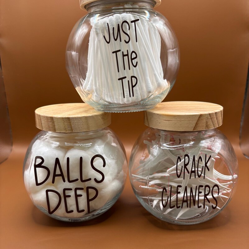 Funny Bathroom Jars - Etsy