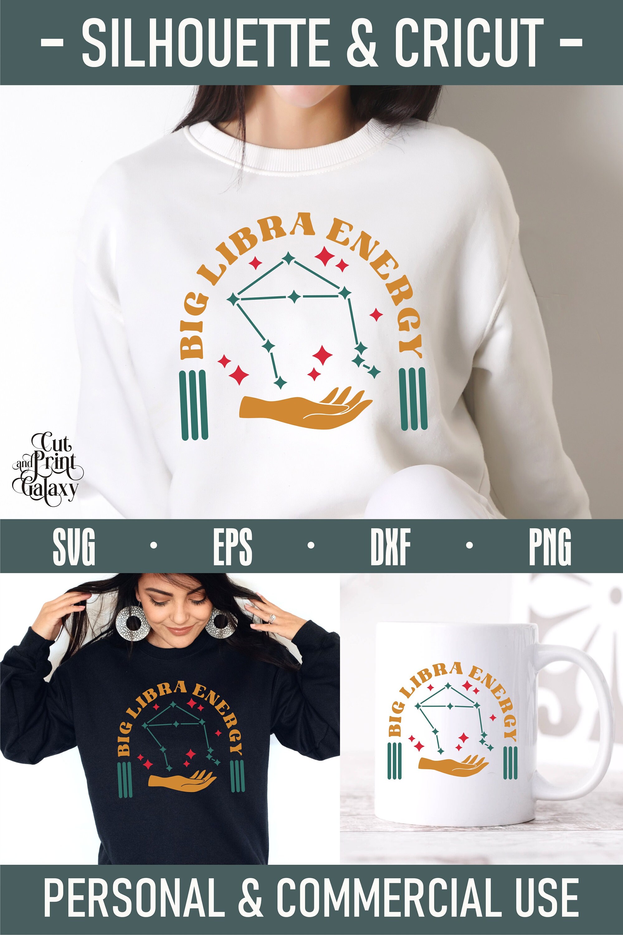 Libra Svg Libra Birthday Svg Boho Svg Celestial Svg Mystical Svg Zodiac ...