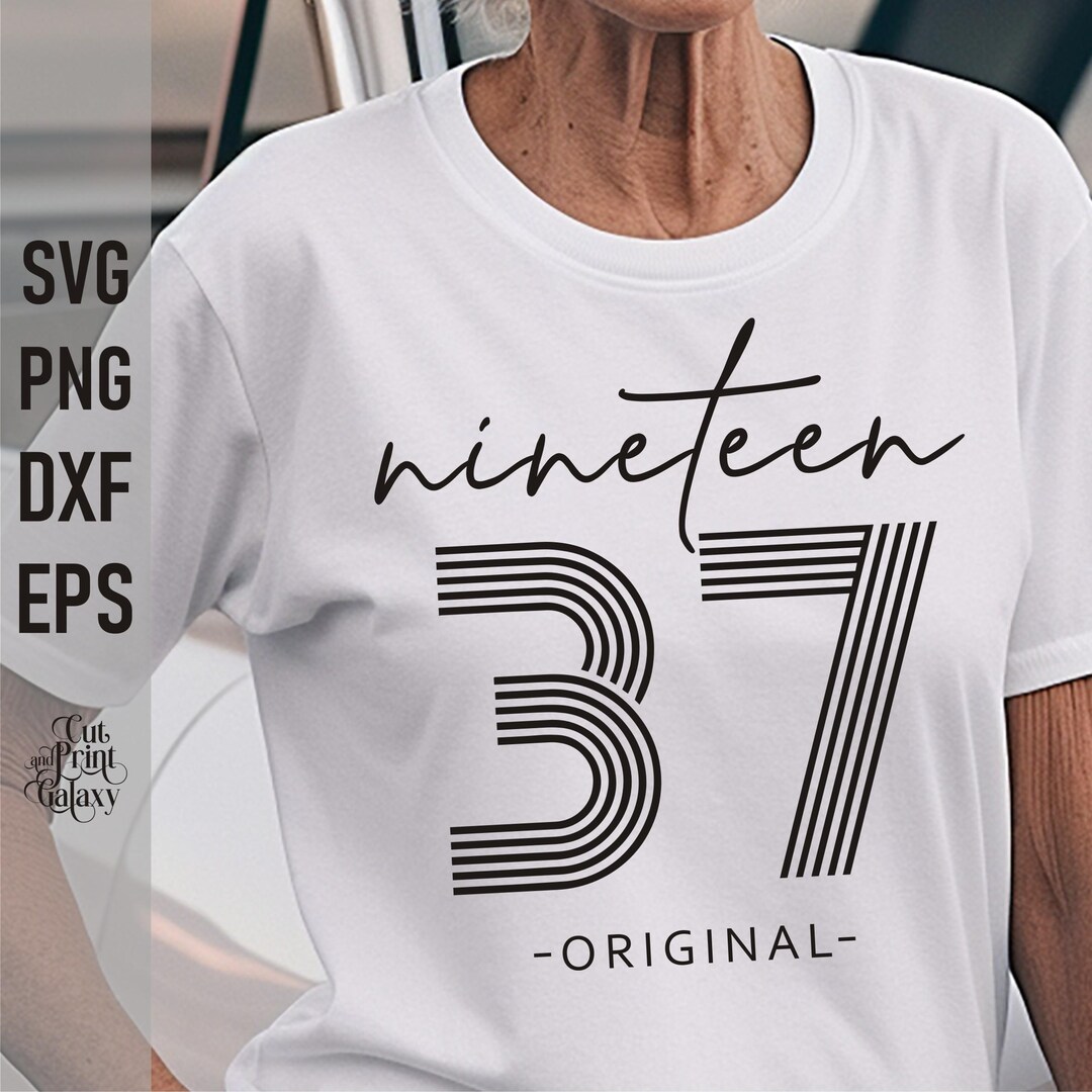 88th Birthday Svg, Nineteen 37 Svg, 1937 Svg, 88 Years Svg, 88th ...