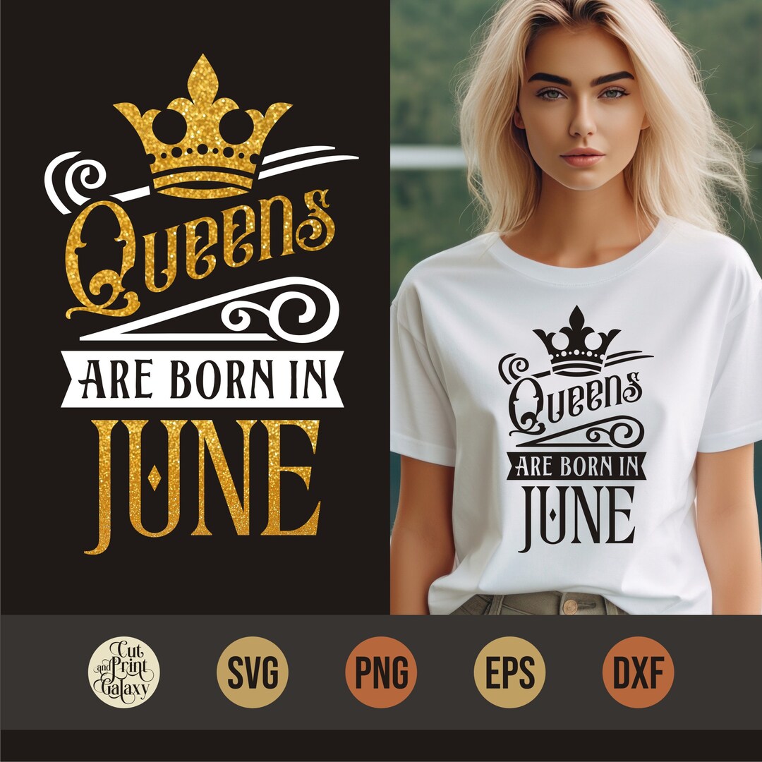 Birthday Queen Svg | June Birthday Svg | Birthday Svg | Happy Birthday ...