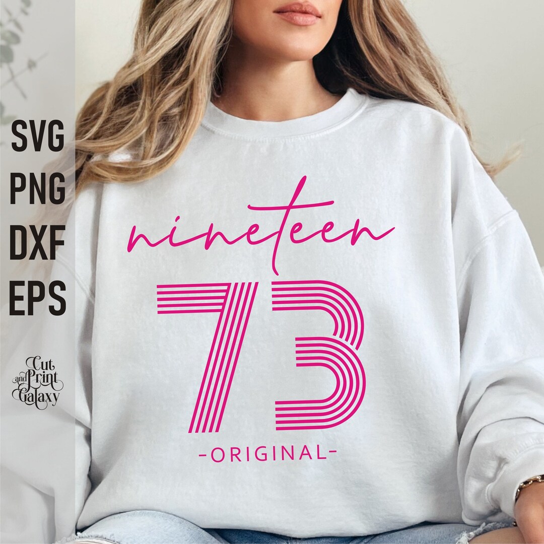 52nd Birthday Svg, Nineteen 73 Svg, 1973 Svg, 52 Years Svg, 52nd ...