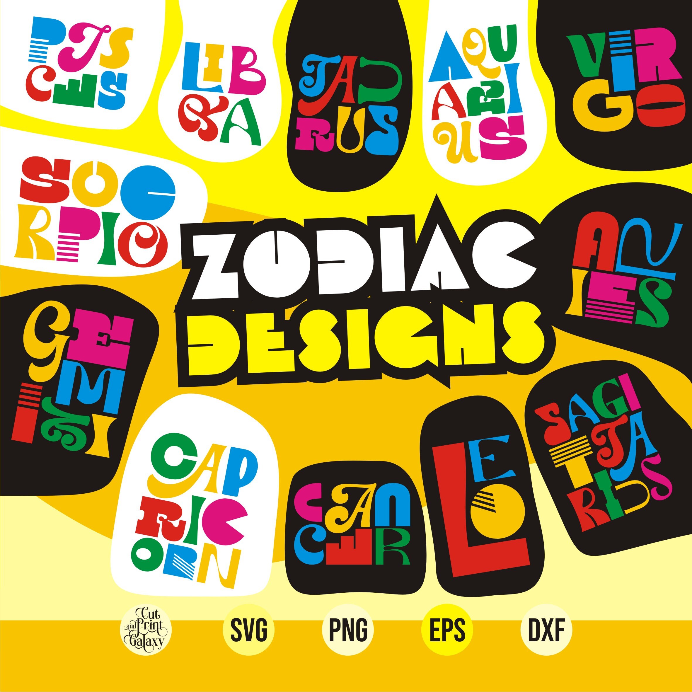 Zodiac Svg Bundle Birthday Svg Zodiac Svg birthday Shirt - Etsy