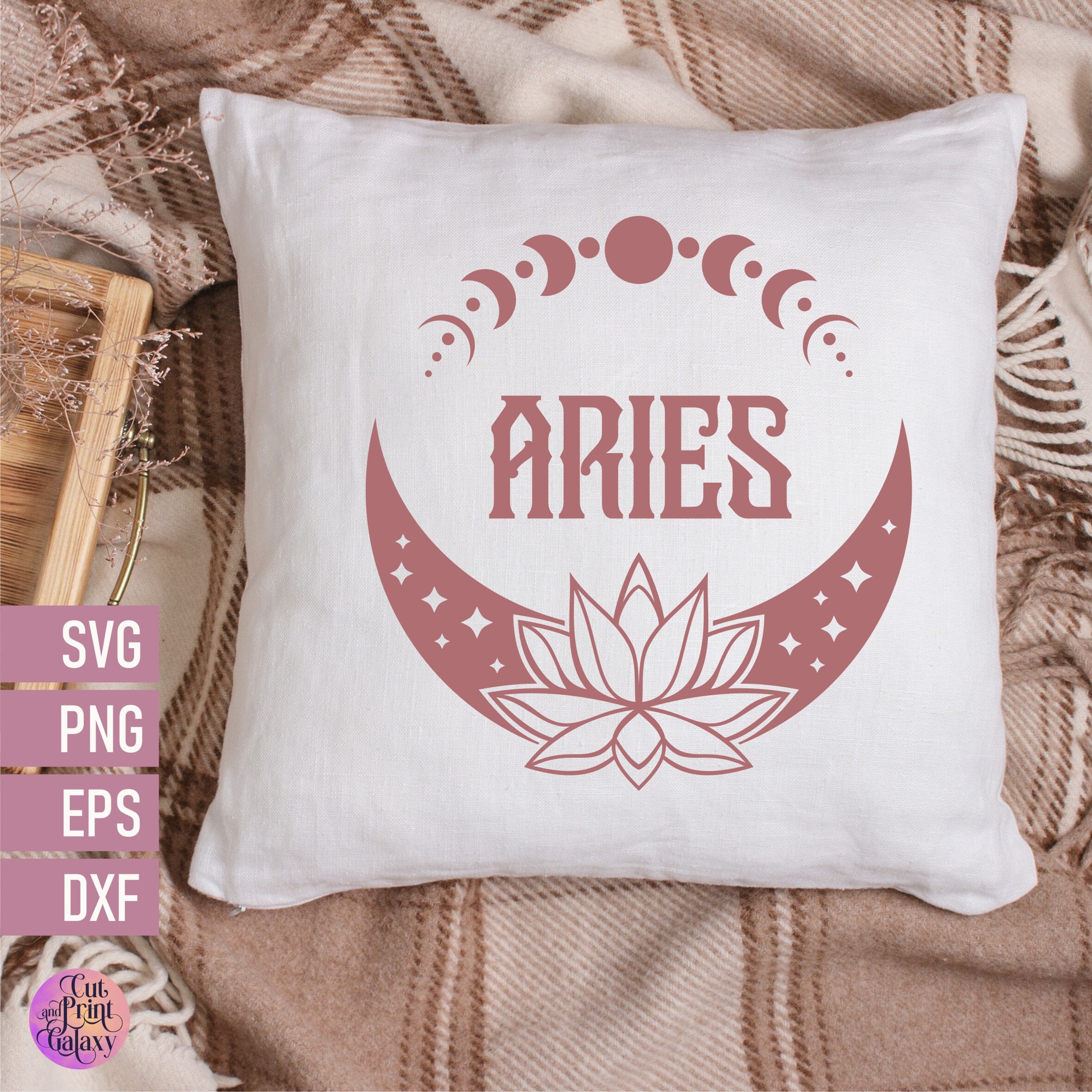 Aries Svg Aries Png Moon Svg Celestial Svg Mystical - Etsy