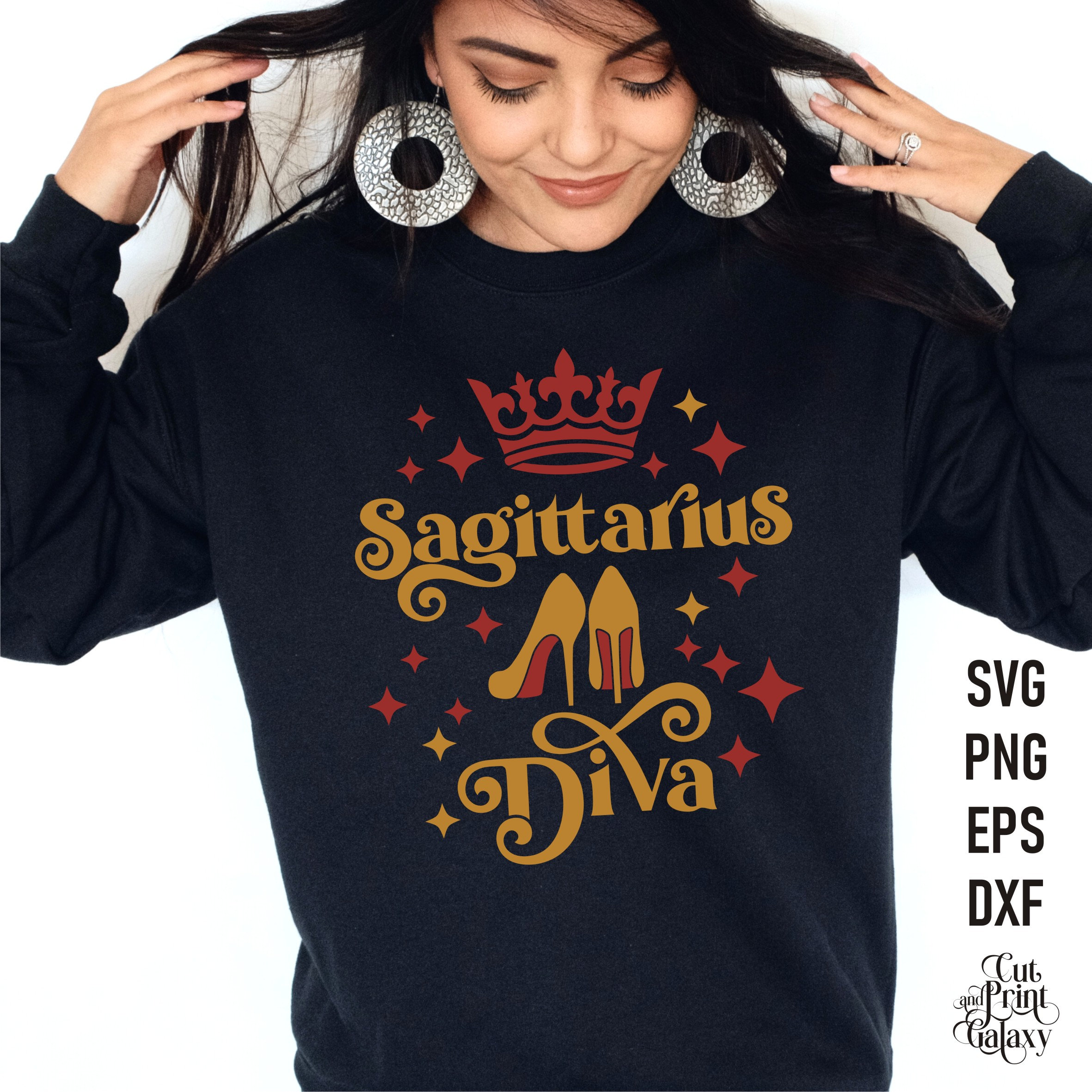 Sagittarius Diva Svg Sagittarius Birthday Svg Sagittarius - Etsy