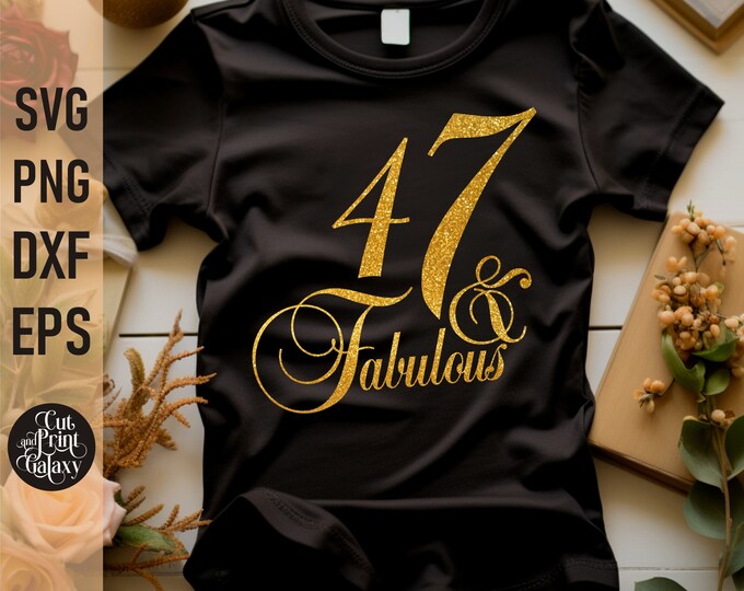 47th Birthday Svg 47th Birthday Png Happy Birthday Svg Cake Topper Svg ...