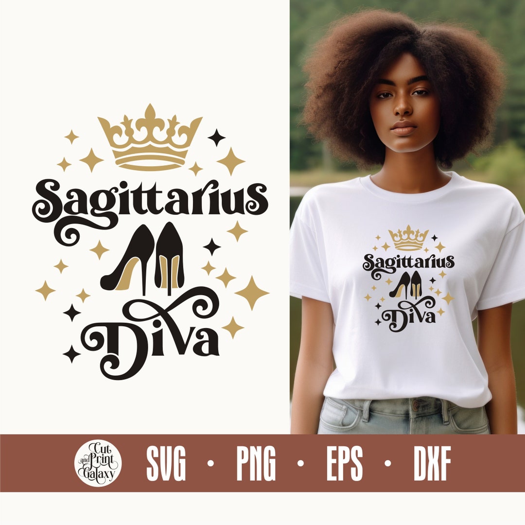 Sagittarius Diva Svg Sagittarius Birthday Svg Sagittarius - Etsy