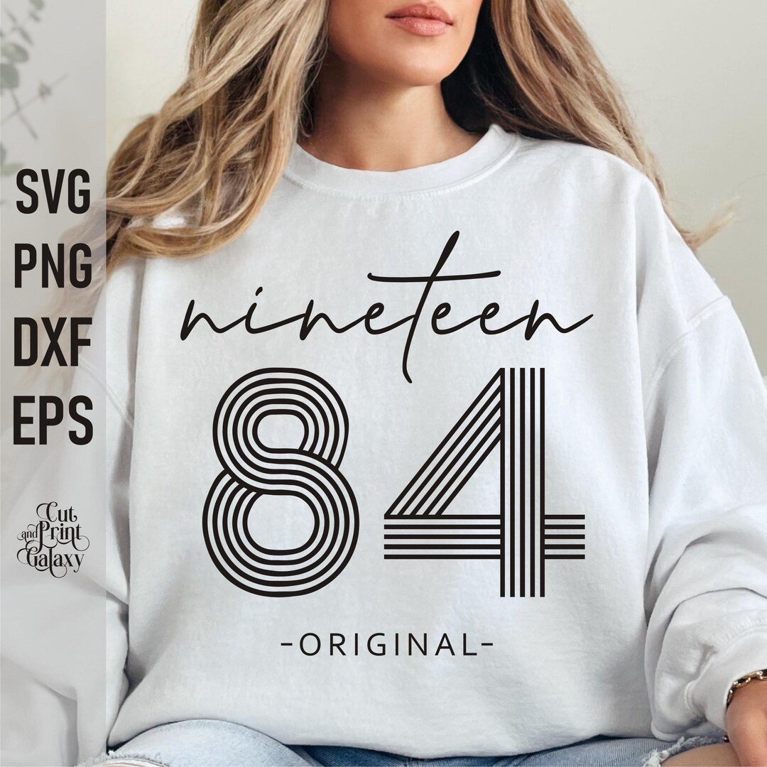 41st Birthday Svg, Nineteen 84 Svg, 1984 Svg, 41 Years Old, 41st T ...