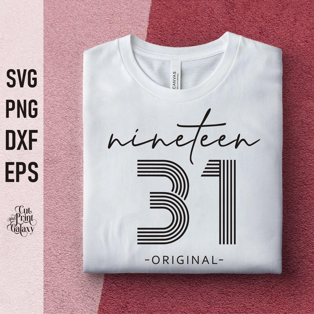 94th Birthday Svg, Nineteen 31 Svg, 1931 Svg, 94 Years Old, 94th ...
