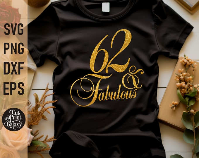 Stepping Into My 62nd Like a Queen SVG, 62nd Birthday Svg, 62 Birthday ...