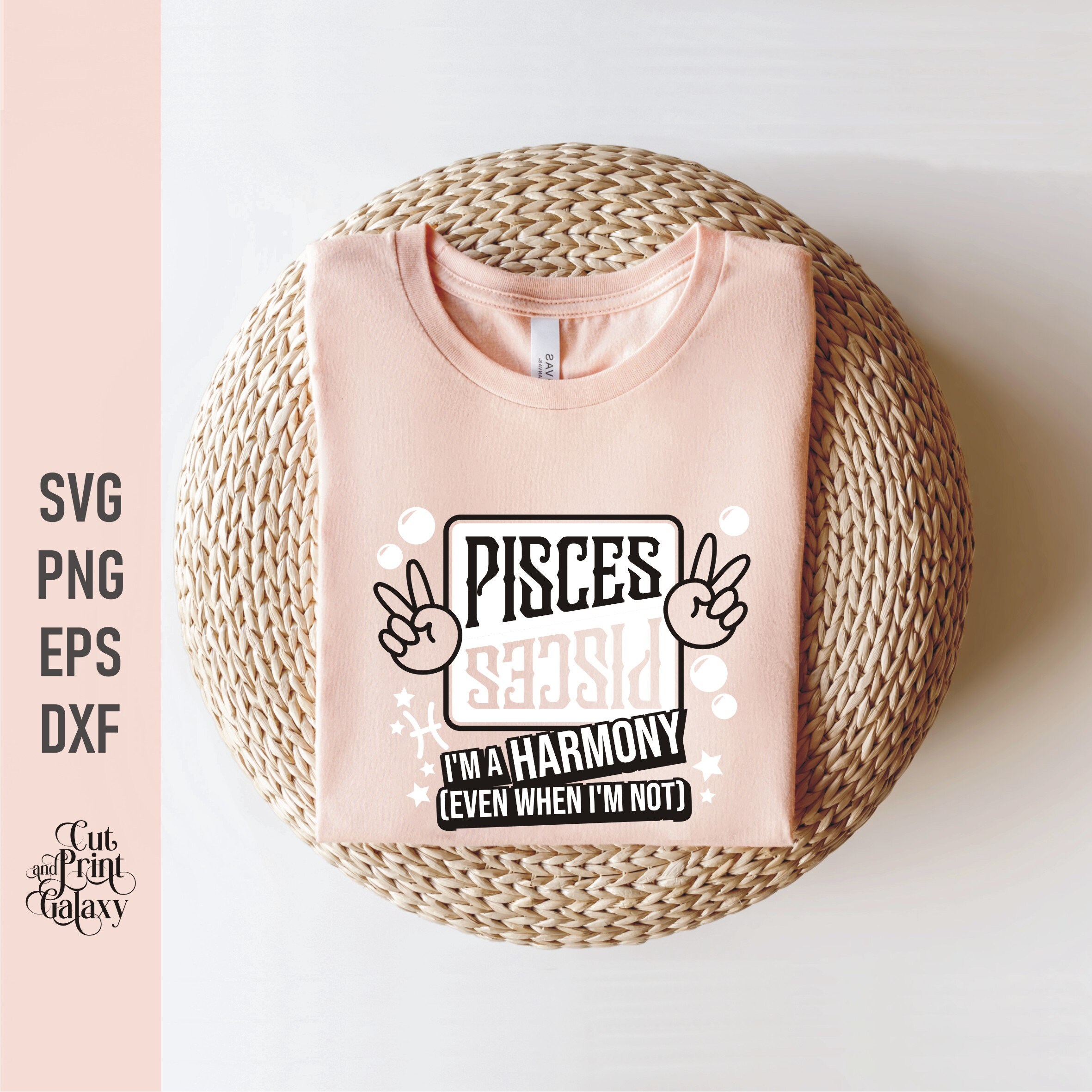 Pisces Svg Pisces Png Zodiac Sign Svg Zodiac Sublimation File Funny ...