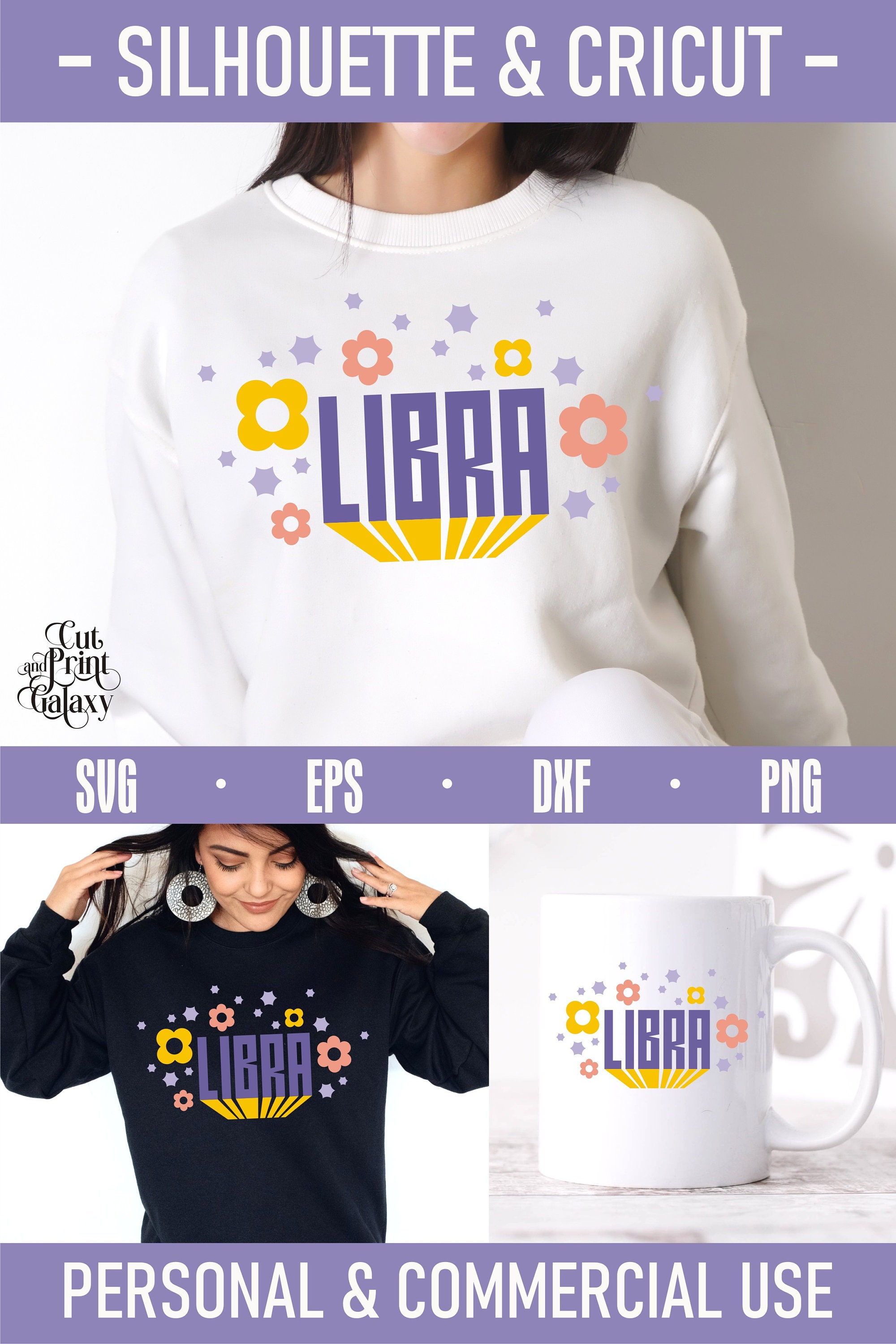 Libra Svg Retro 80s Svg Libra Png Retro Zodiac Svg Zodiac Sublimation ...