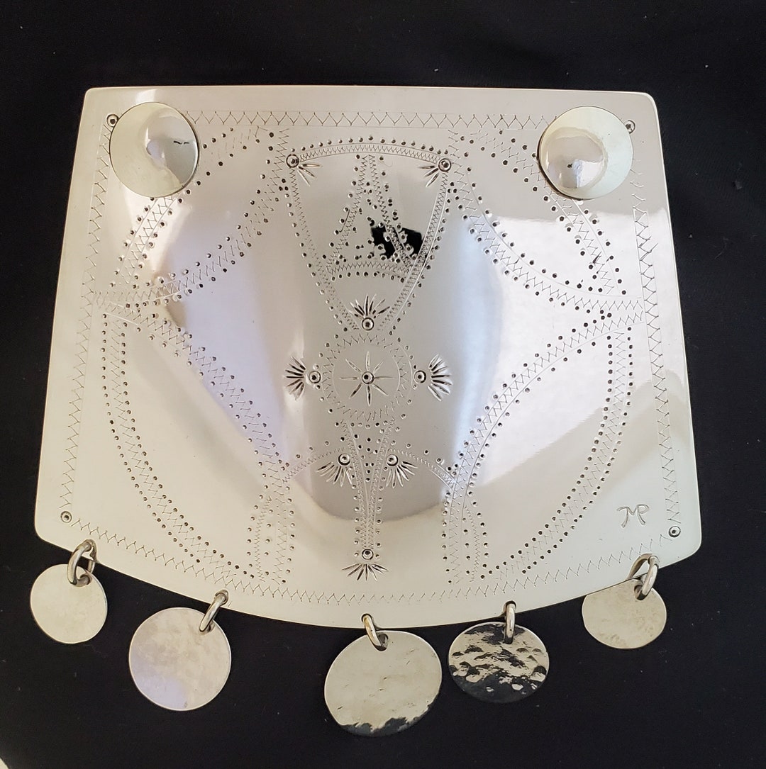 German Silver Gorget/plate - Etsy