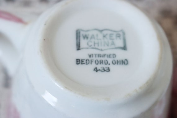 Home & Living Tan Restaurantware Coffee Mugs Vintage Set of Restaurant Walker China TOLTEC ...