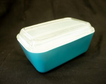 Vintage 40s 50s Full Complete 8 Pc Set of 4 Four Primary Colors Pyrex ...