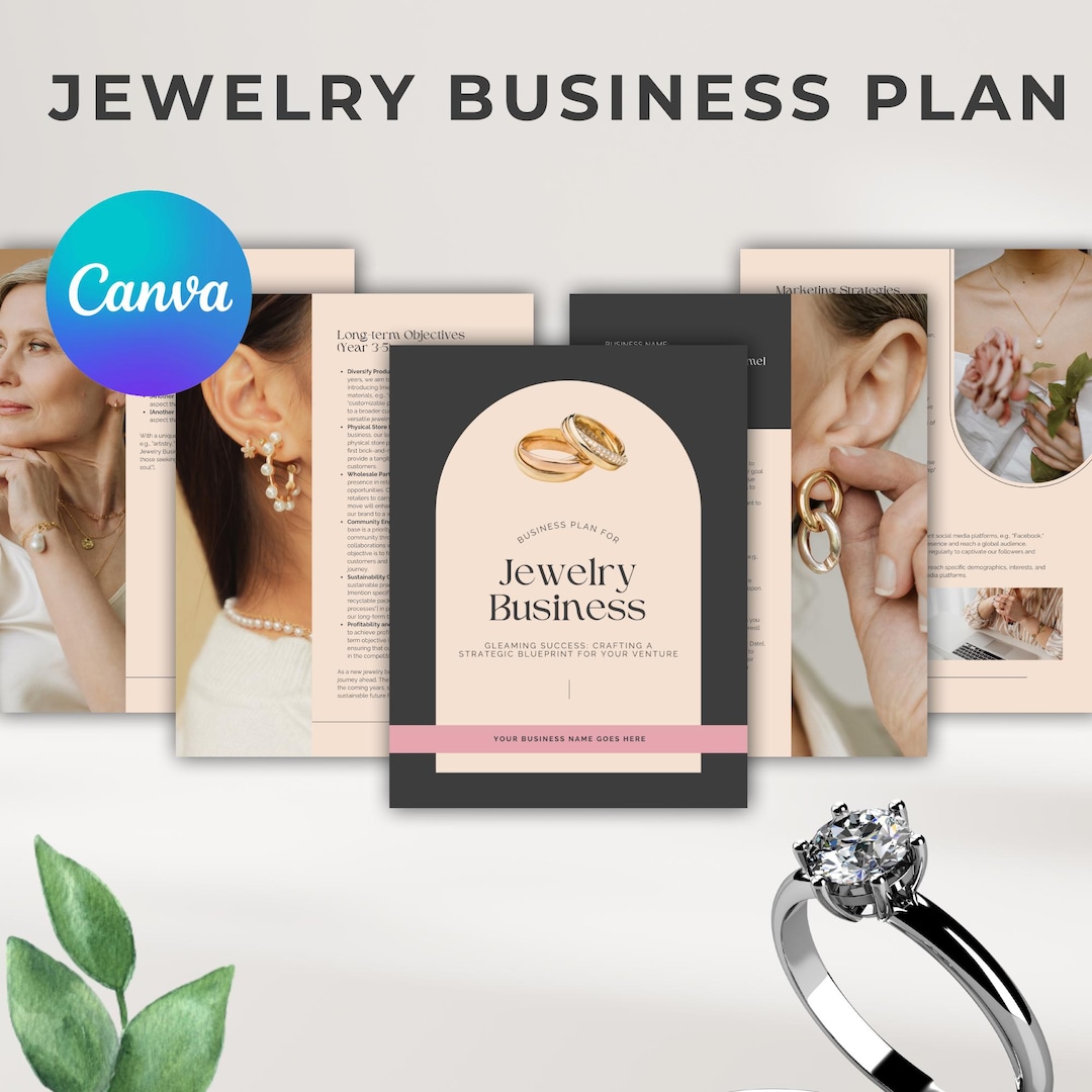 Jewelry Business Plan Template , Printable Start up Plan for Jewellers ...