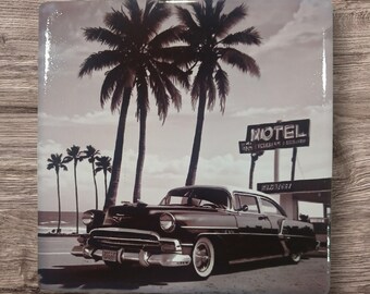 Chevrolet Car, Fine Art Coasters, Set of 4, Classic Chevy's, Drink ...
