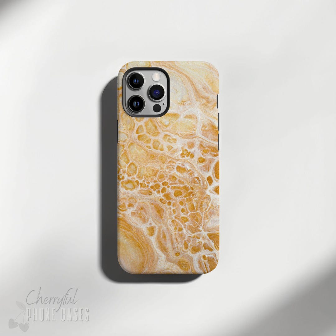 Golden Glow - Phone Case From Paint Splash Art Collection - Tough ...