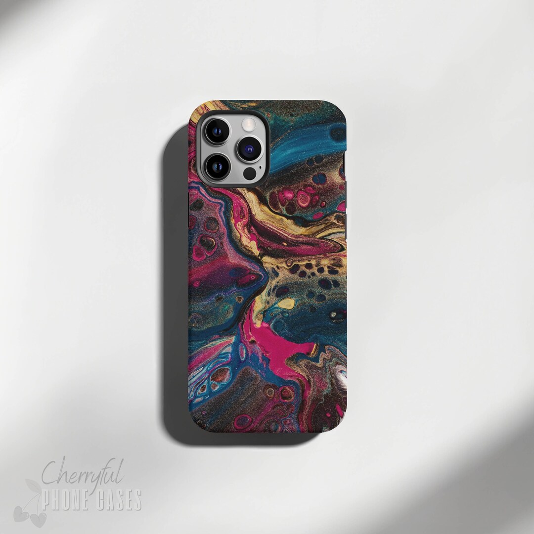Cosmic Carnival - Phone Case From Paint Splash Art Collection - Tough ...