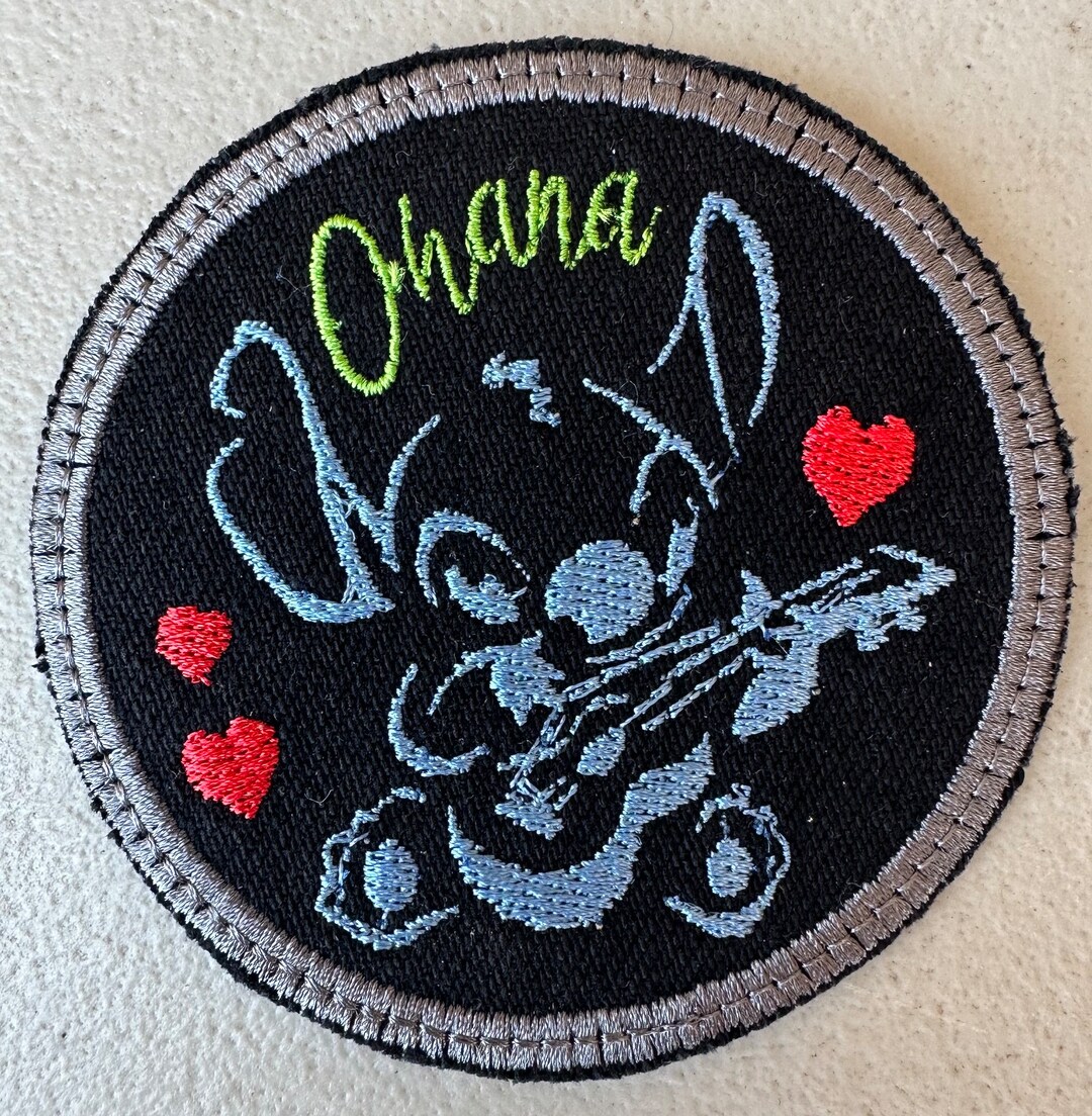 Space Dog Ohana Sew on Patch - Etsy
