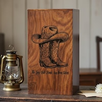 EVR Memories Cowboy Photo Cremation Urn Personalized With Custom ...