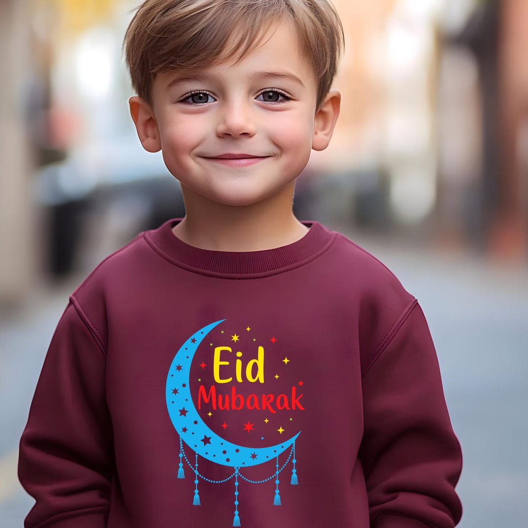 Eid Mubarak T-shirt for Family, Eid Islam Muslim Eid Al Fitr Women-men ...