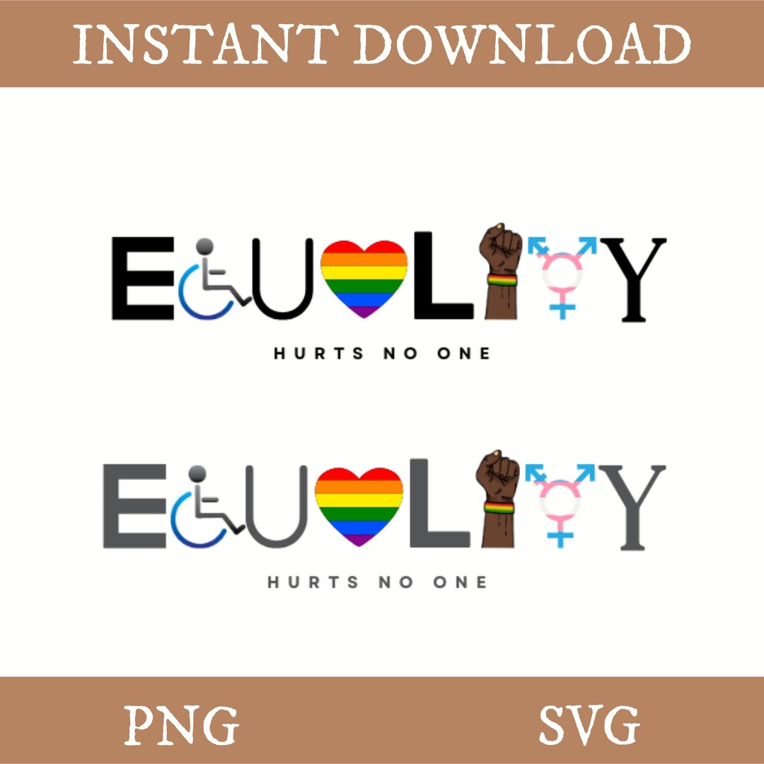 Equality Hurts No One Shirt, Black Lives Matter, Equal Rights, Pride ...