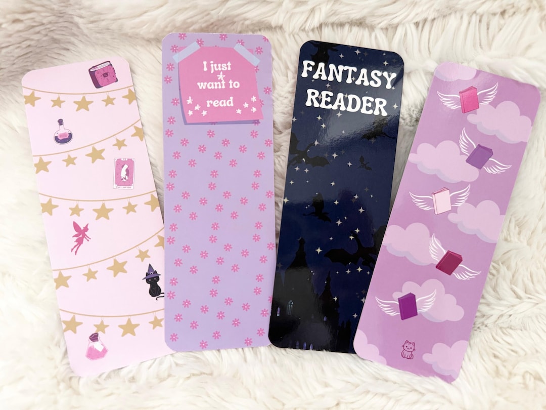 Fantasy Romance Bookmarks | Romantasy Bookmarks | Cute Girly Bookmarks ...