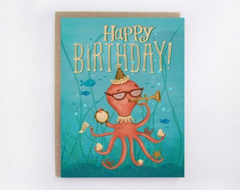 Octopus Birthday | Etsy