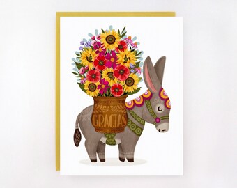 Donkey Thank You Cards - Etsy