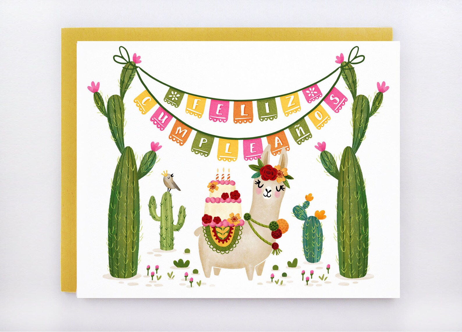 Feliz Cumpleanos Cactus Picado Banner Spanish Birthday - Etsy
