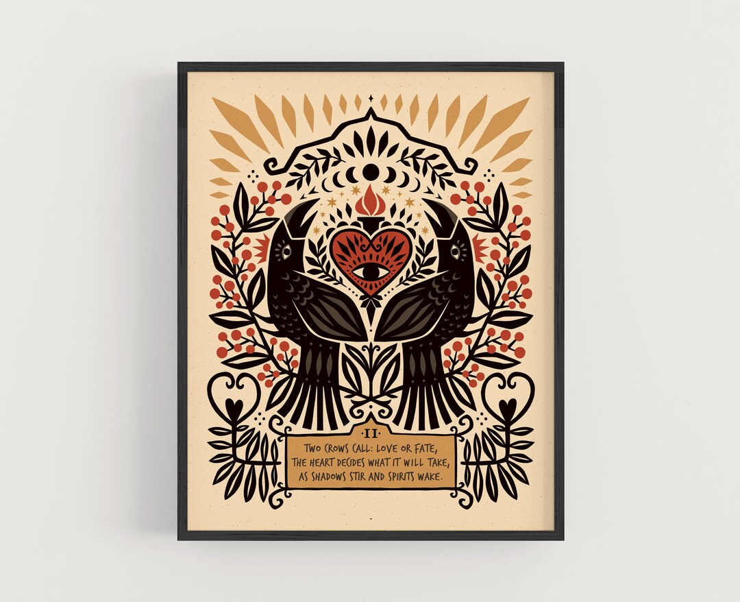 Two Crows Poem - Art Print - Etsy