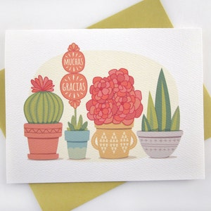 Muchas Gracias Spanish Thank You Card - Etsy
