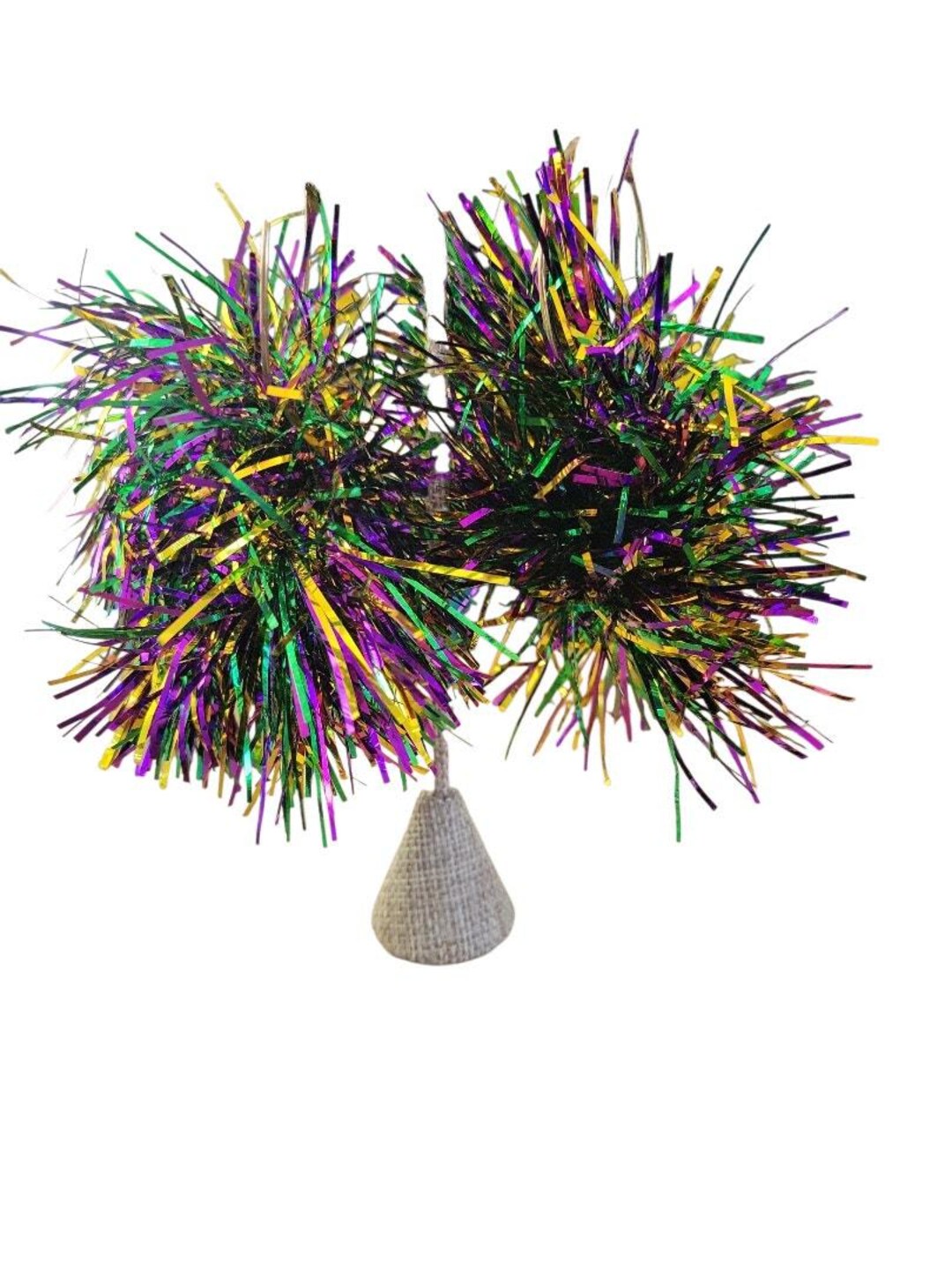 Mardi Gras Pompom Fringe Hoop Earrings - Etsy