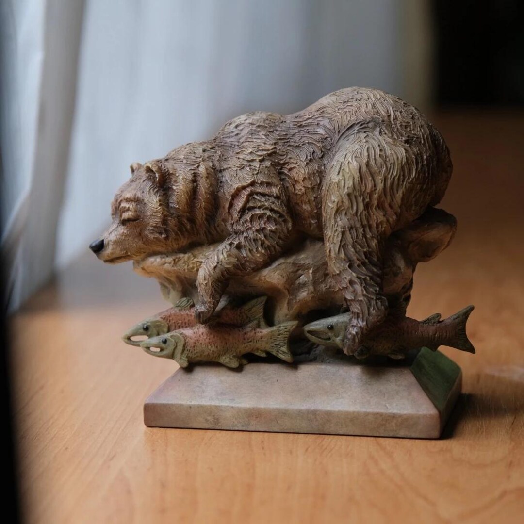 Mill Creek Studios "tuckered" Grizzly Bear Sculpture by Danny Edwards ...