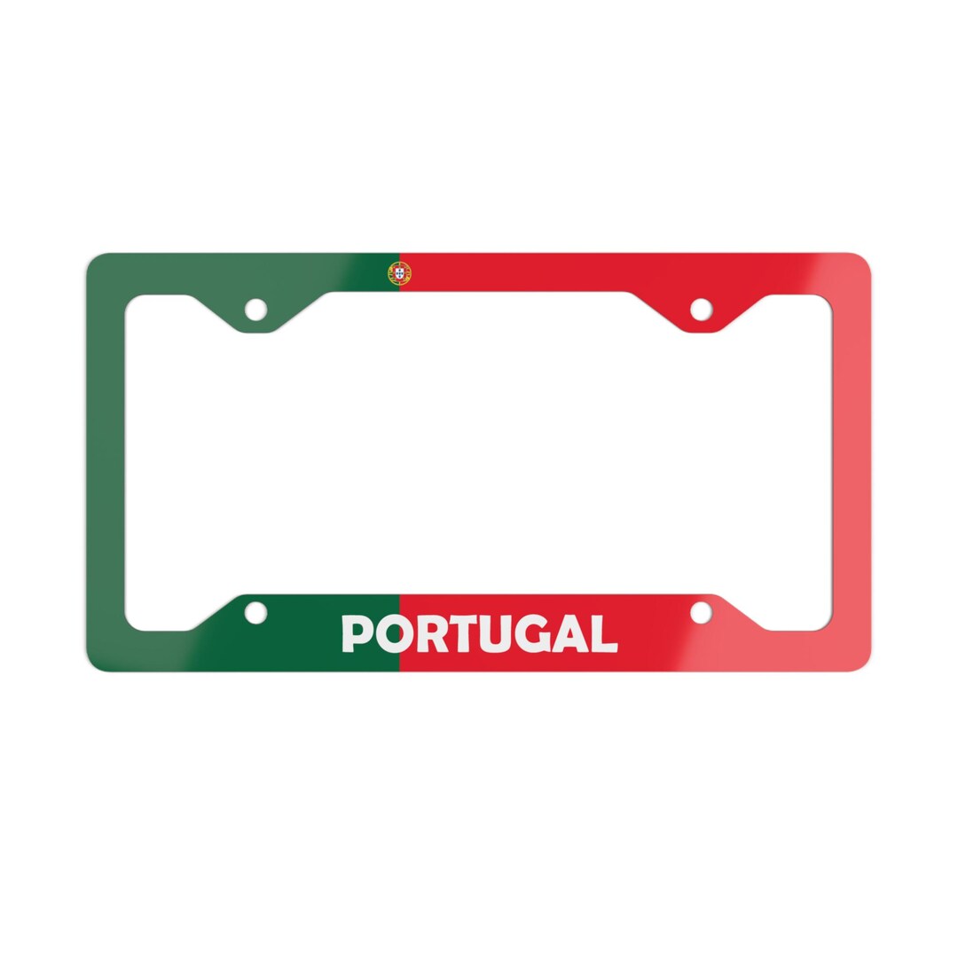 Portugal Flag License Plate | European Car Tag | Portuguese Auto Decor ...