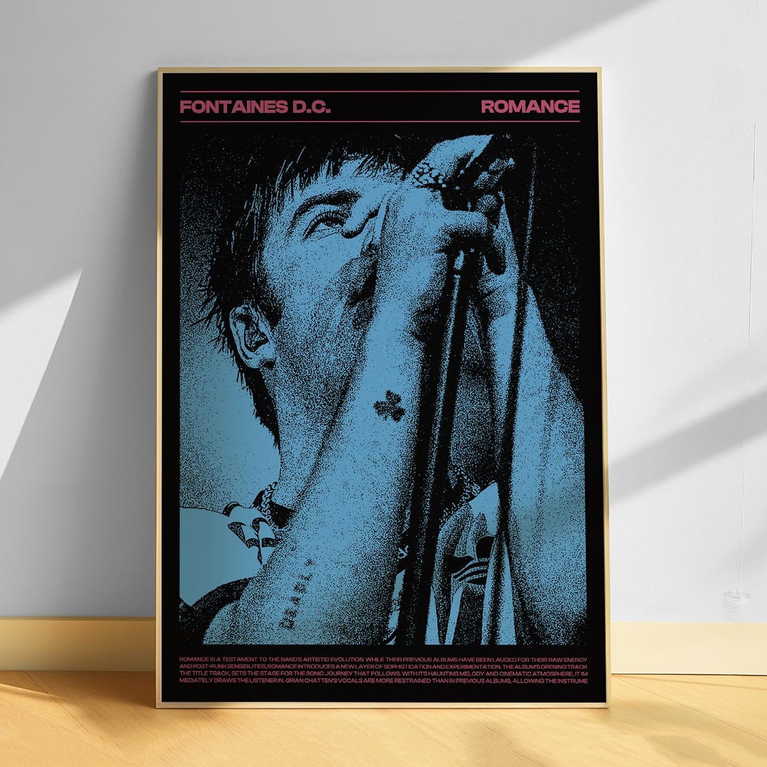 Fontaines DC Digital Art Poster, Post Punk Poster, Indierock Poster ...