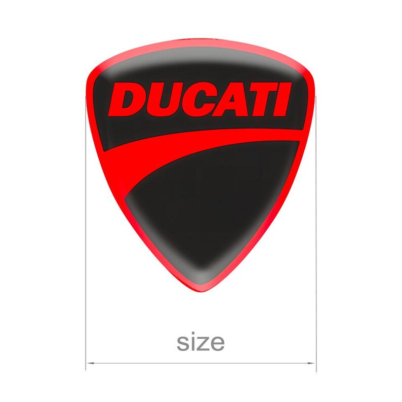 Unique Domed Emblem Decal Logo Ducati/self-applying Sticker Badge Bike ...