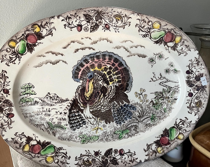 Vintage Turkey Platter Thanksgiving Platter Retro Kitchen - Etsy