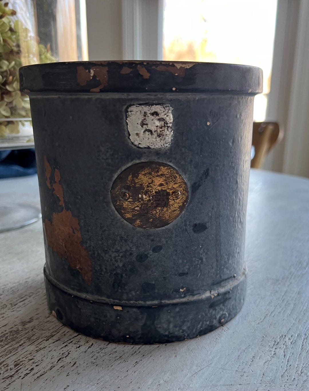 Antique Measuring Vessel ~ 2 Liter Meaure Liquor or Liquids ~ Iron ...