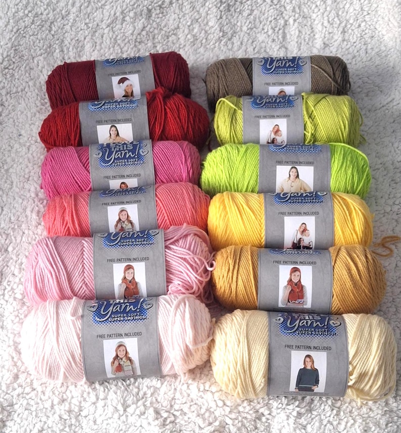 I Love This Yarn in Various Colors, Hobby Lobby Yarn, 7oz Skein - Etsy