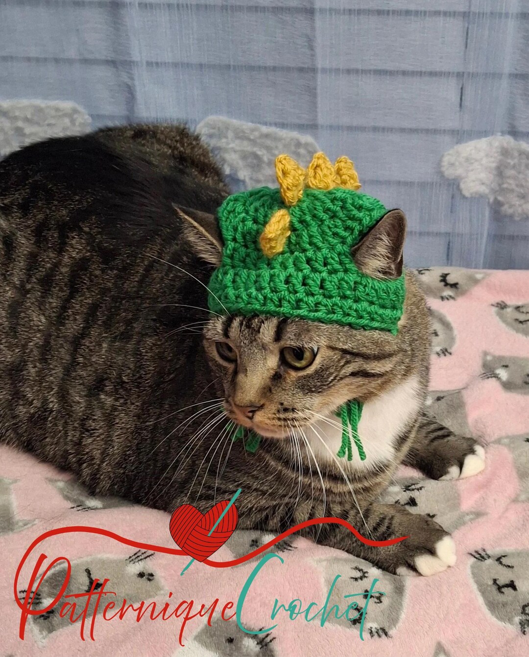 Cute Dinosaur Cat Hat, Made to Order, Winter Hat for Cat/bunny/xs Dog ...