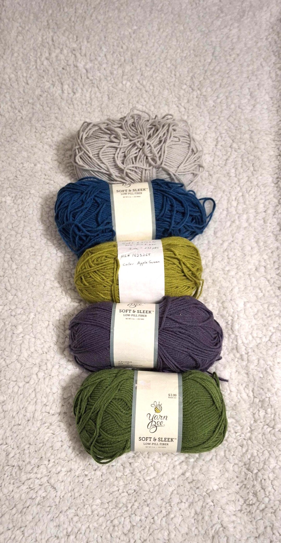 Yarn Bee Yarn Various Colors Soft and Sleek: Low-pill, 232 Yards - Etsy