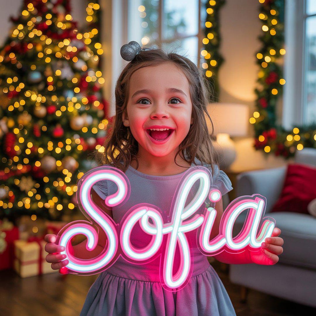 Personalized LED Name Signs - LED Light Signs - Custom Colors and Sizes ...
