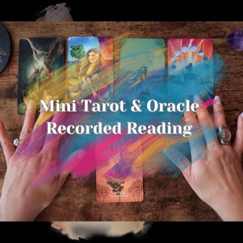 Recorded MINI Tarot & Oracle Reading - Etsy