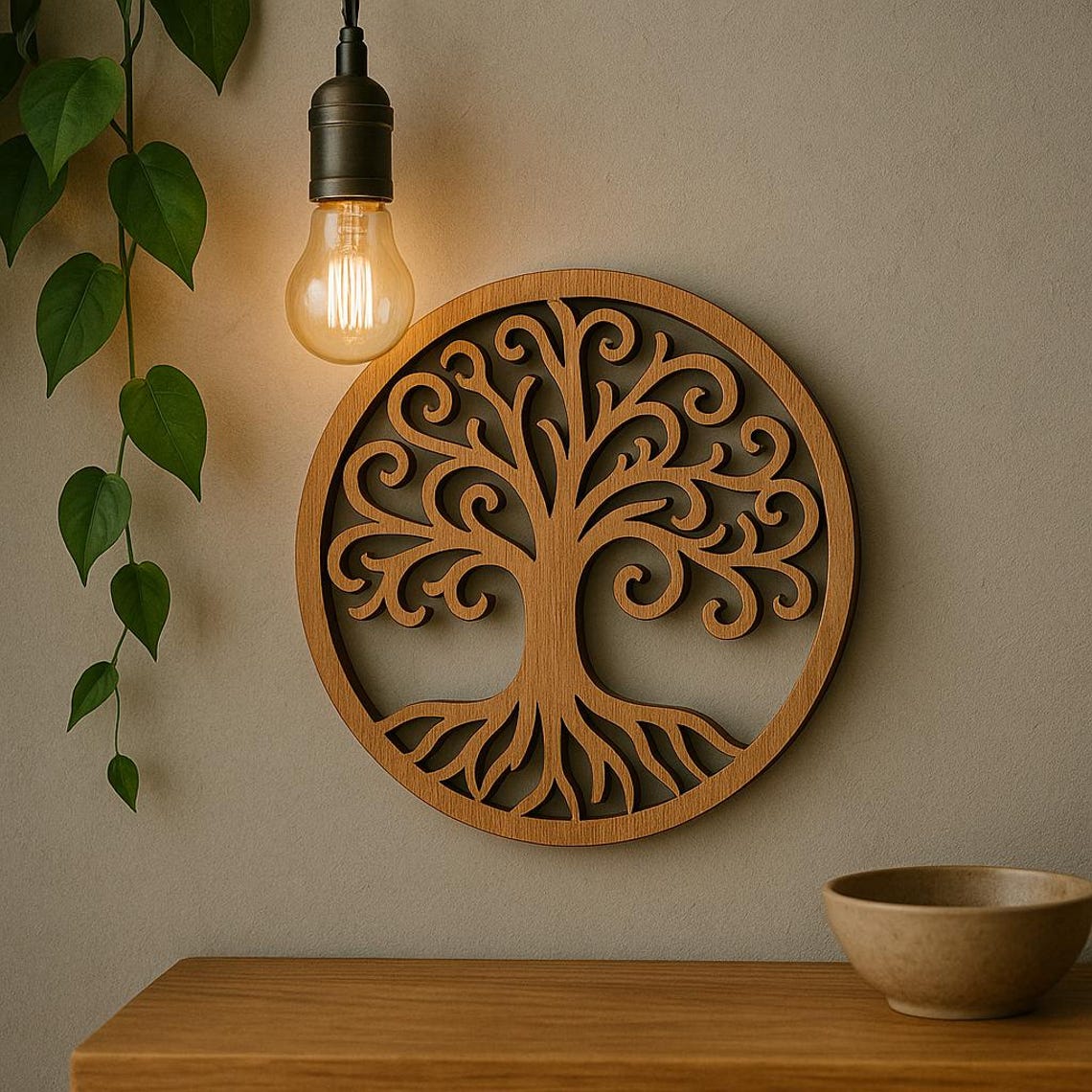 Tree of Life Scroll Saw Pattern • Easy Laser Cut / CNC / Diy ...