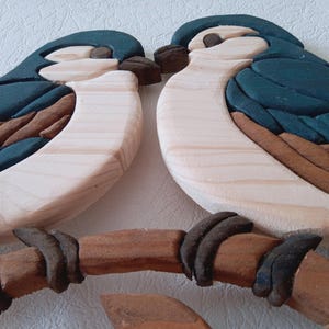 Love Birds Intarsia Pattern – Scroll Saw PDF Template – Romantic DIY ...