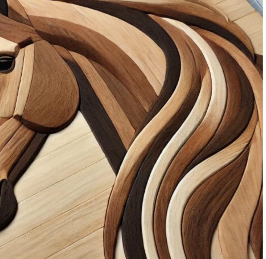 Intarsia Horse Scroll Saw Pattern: Digital PDF Download for Wood ...