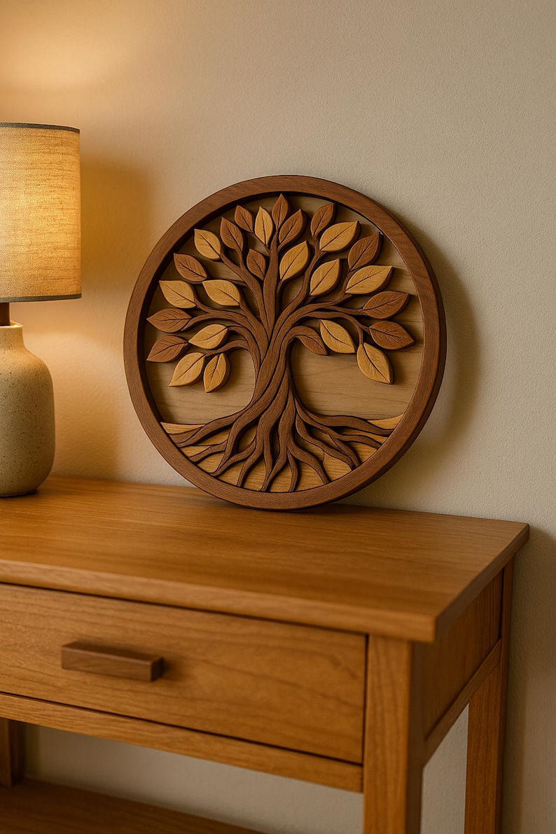 Tree of Life Intarsia Pattern PDF – Scroll Saw Woodworking Template ...