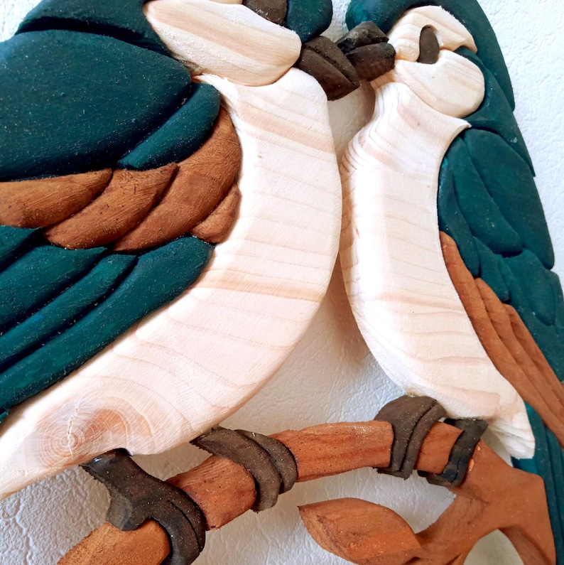 Love Birds Intarsia Pattern – Scroll Saw PDF Template – Romantic DIY ...