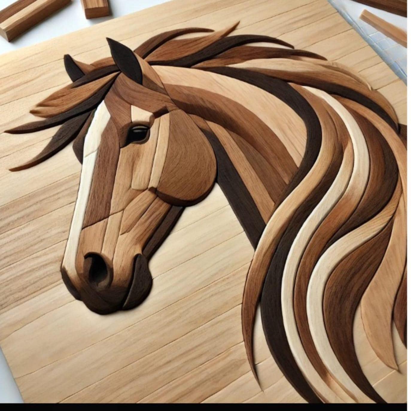 Intarsia Horse Scroll Saw Pattern: Digital PDF Download for Wood Crafting DIY Projects - Etsy